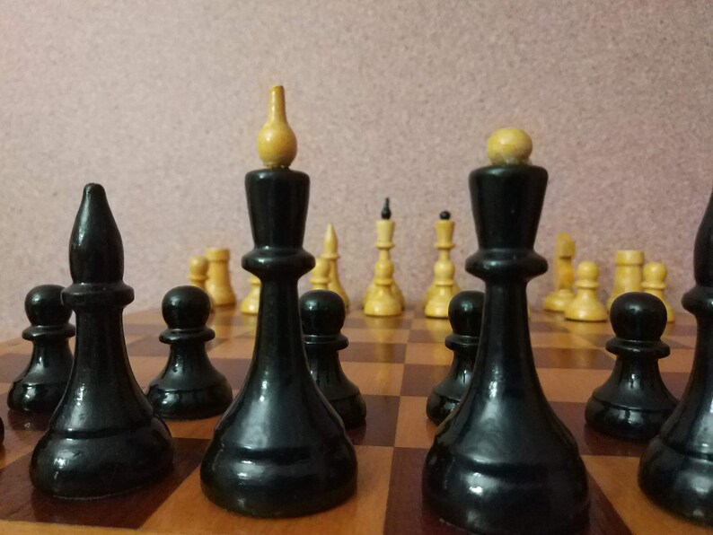 Soviet Chess Set Russian Vintage Chess Game USSR Rare - Etsy