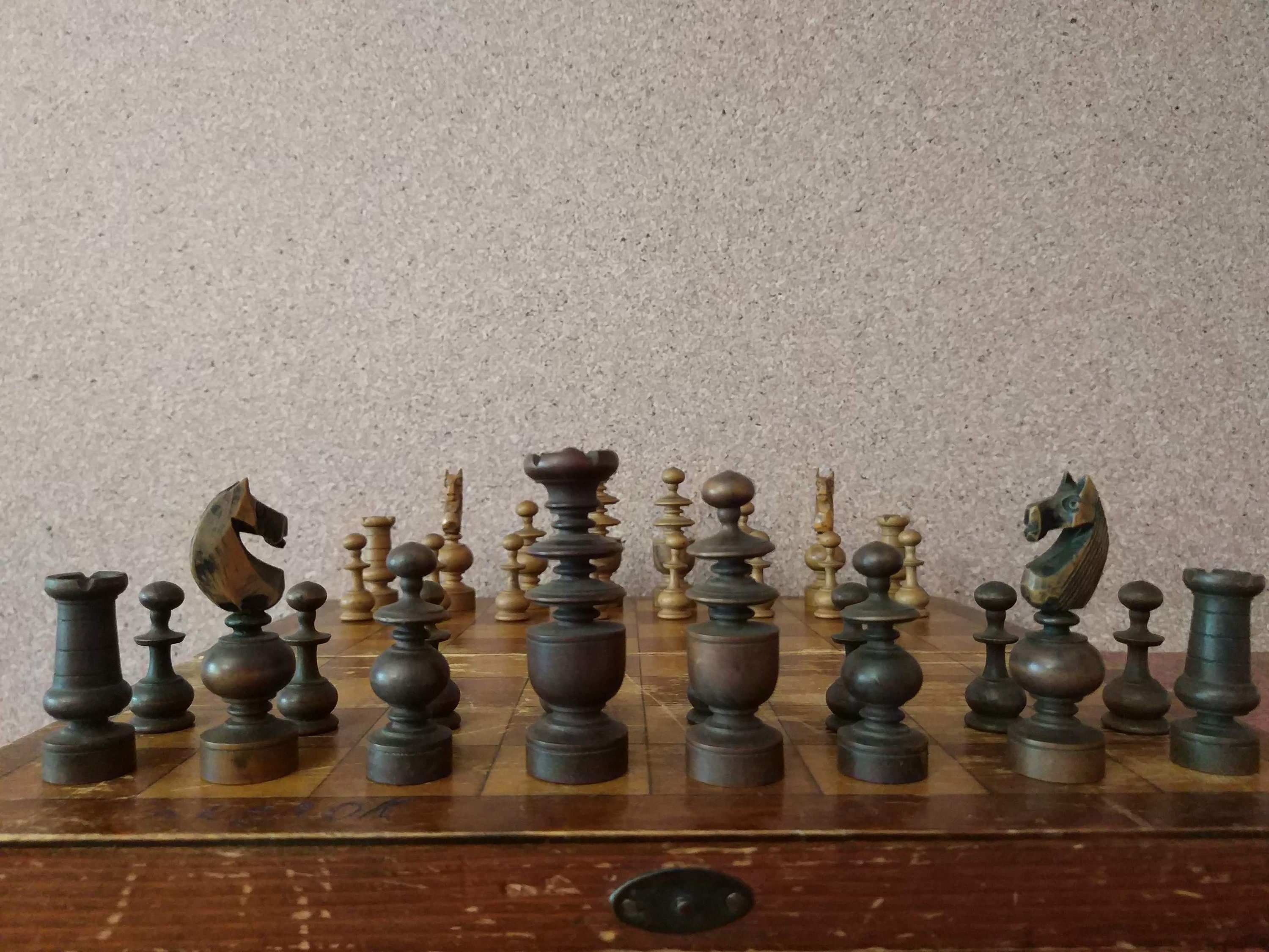 Vintage Soviet Chess Set Wooden Russian Chess USSR With the | Etsy