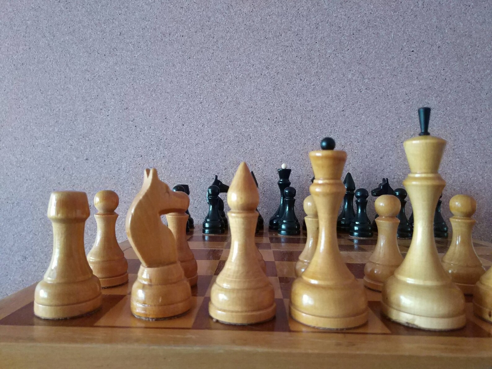 Vintage Soviet Tournament Chess Set, Big Wooden Russian Chessmen USSR ...