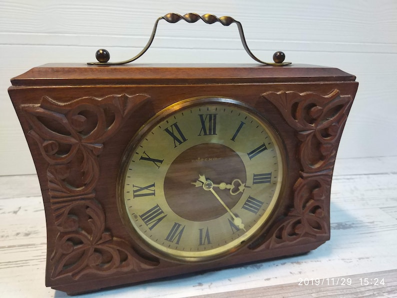 Soviet Mechanical Clock Vesna Vintage Clock Soviet Clock | Etsy