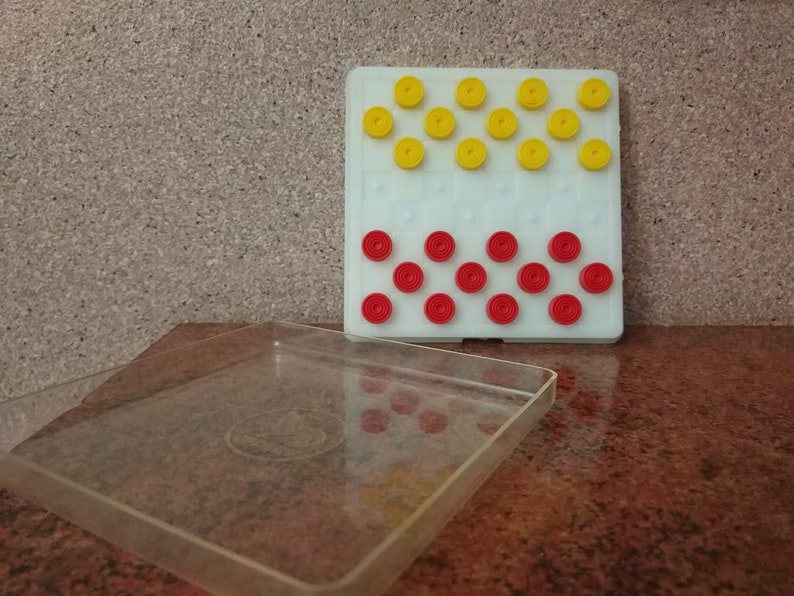 A Very Rare Model of Soviet Road Checkersvilnius 1970s, Pocket Checkers ...