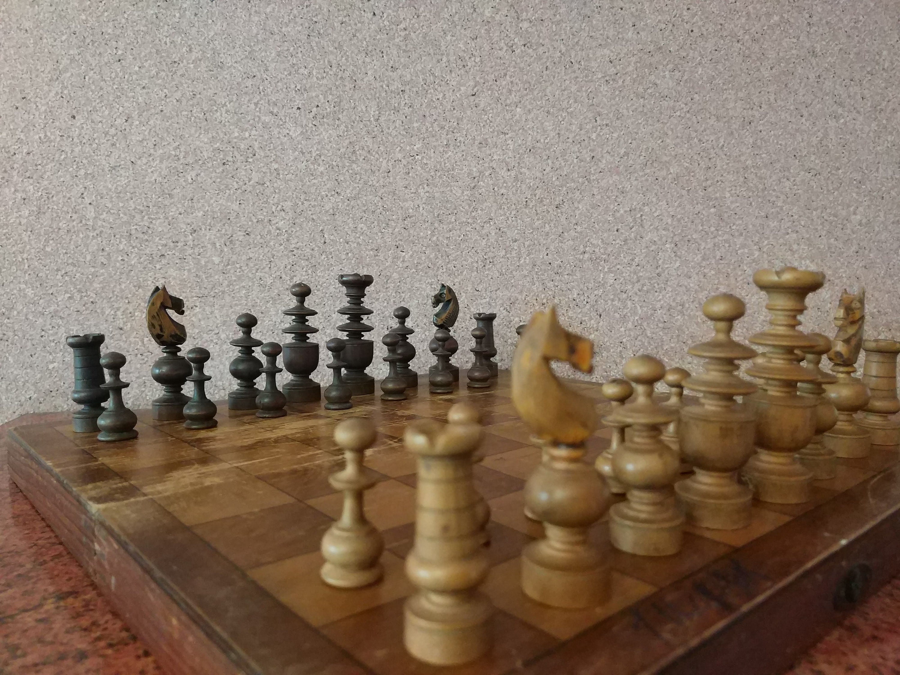 Vintage Soviet Chess Set Wooden Russian Chess USSR With the | Etsy