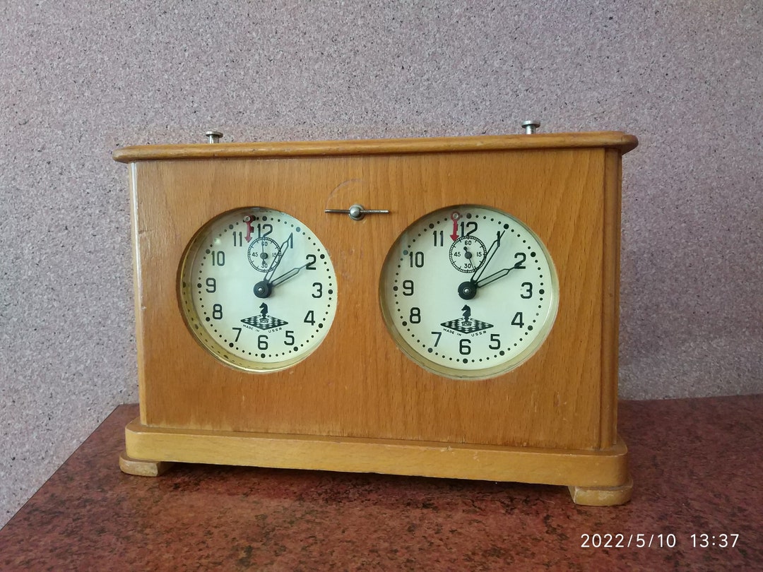 Wooden Soviet Chess Clock Big Turnament Chess Clock Rare - Etsy