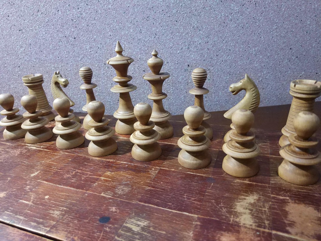Coffeehouse Wooden Set, Old Vienna Chess, Coffee House Chess, Very ...
