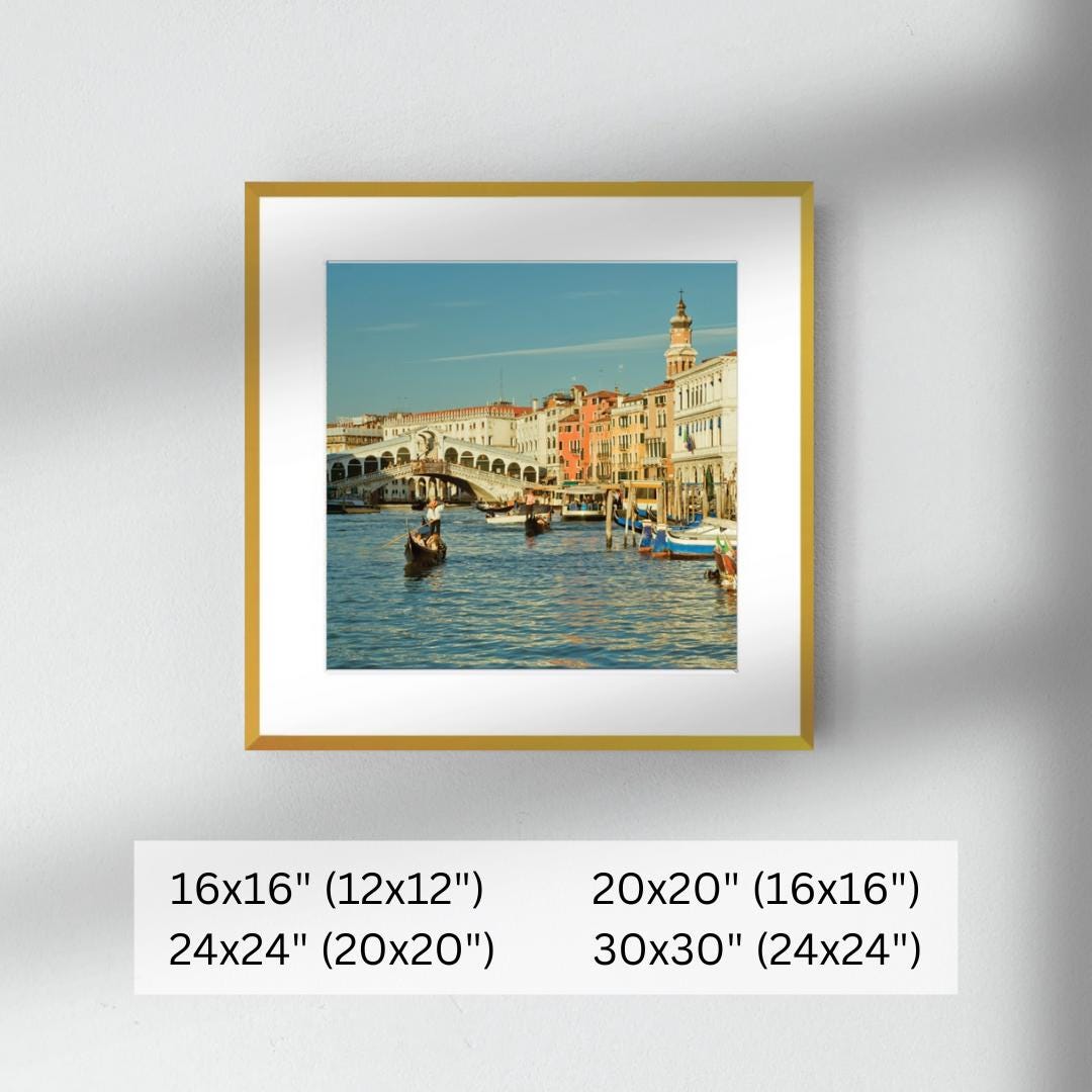 Artgala Metal Square Picture Frame, Golden Aluminum, 16x16, 20x20 ...
