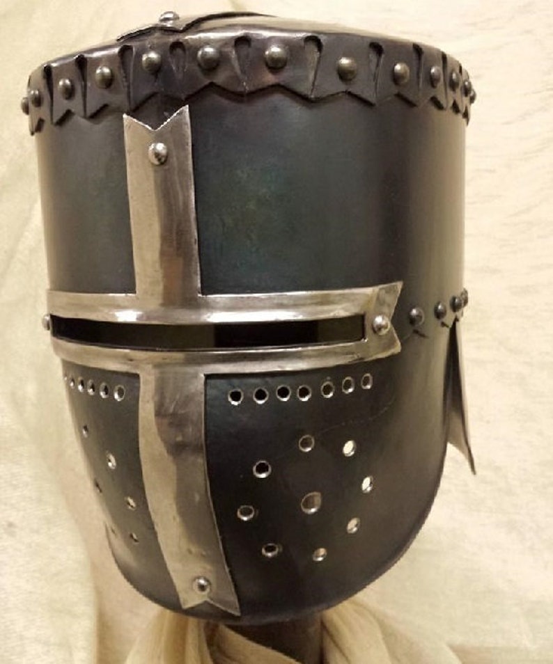 Early Crusader Great Helm With Templar Cross - Etsy UK