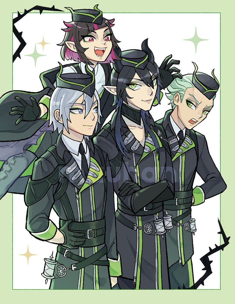 TWISTED WONDERLAND Diasomnia Lilia Silver Malleus Sebek - Etsy