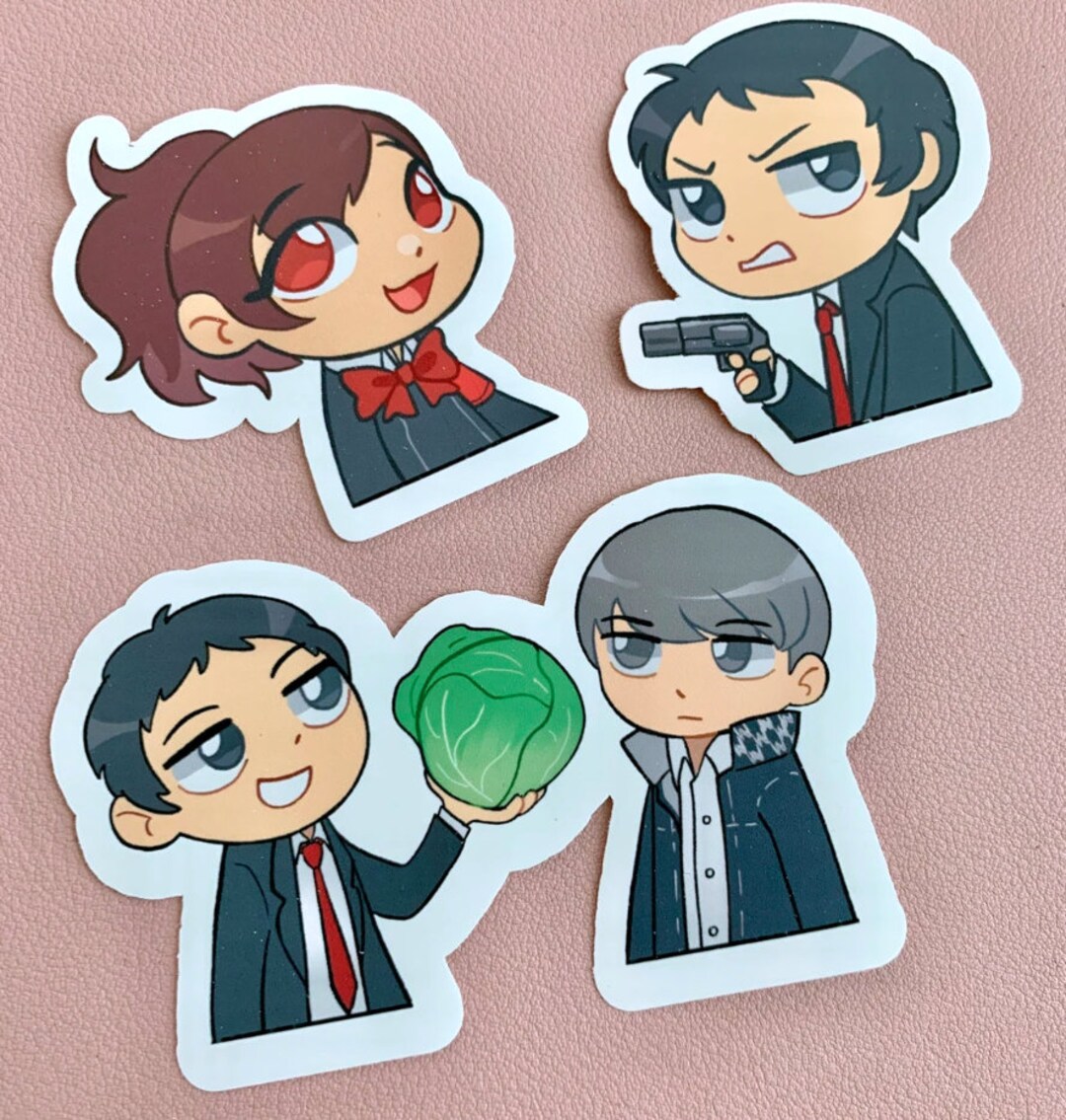 PERSONA 3/4 STICKERS Adachi Hamuko/minako Adachi & Souji/yu - Etsy