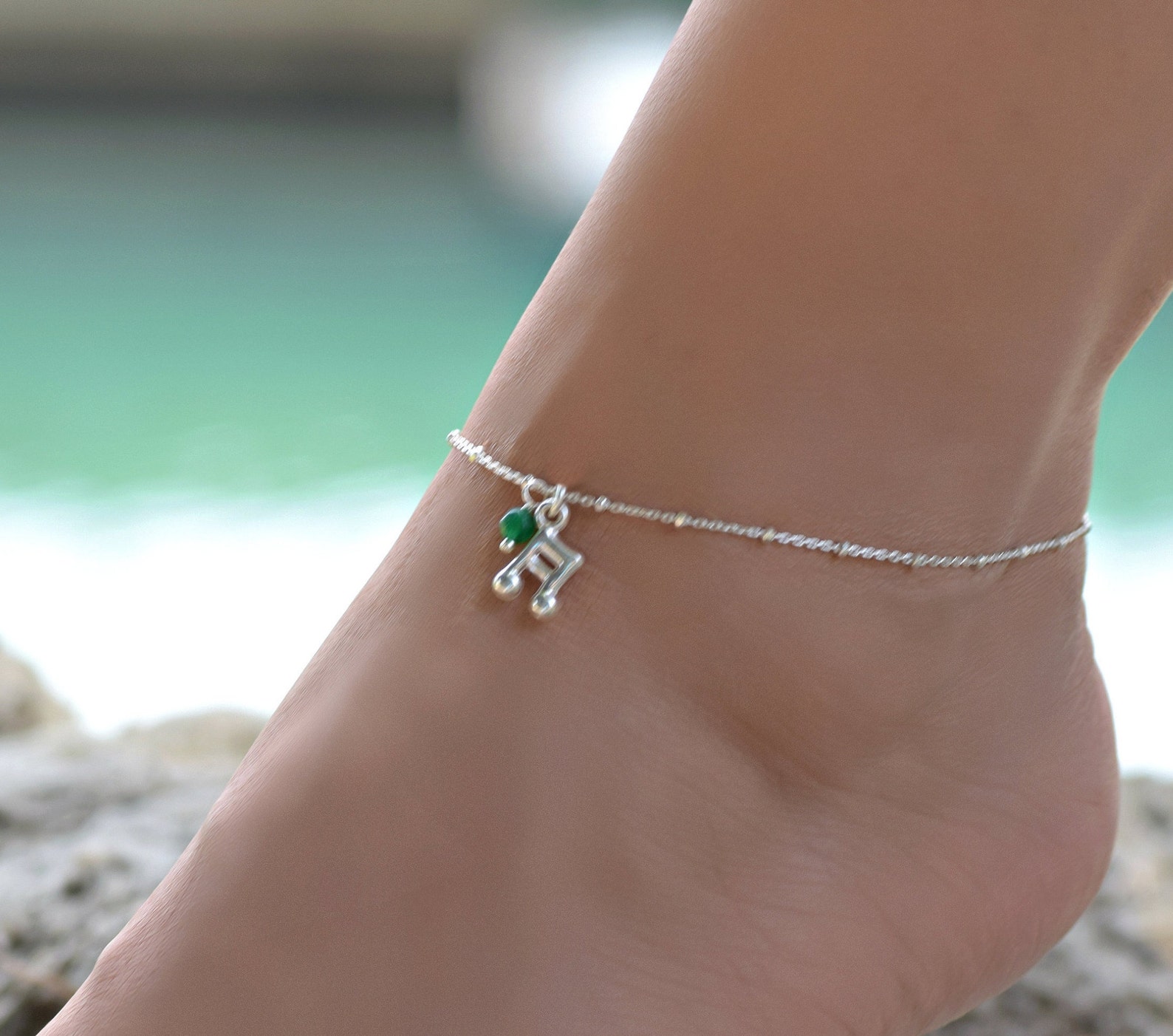Music Note Anklet Anklet Silver Anklets for Women Boho - Etsy
