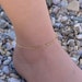Moon Ankle Bracelet, Anklet, Gold Anklets for Women, Moonstone Anklet, Gold Ankle Bracelet for ...