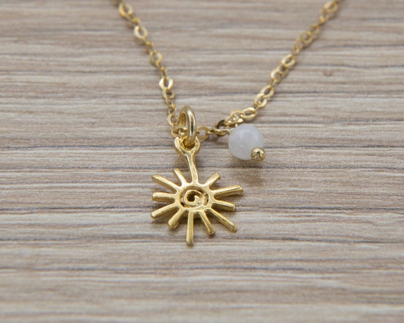 Celestial Sun Necklace Gold Sun Necklace Sunshine Necklace | Etsy