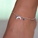Moon Ankle Bracelet Anklet Gold Anklets for Women Moonstone - Etsy