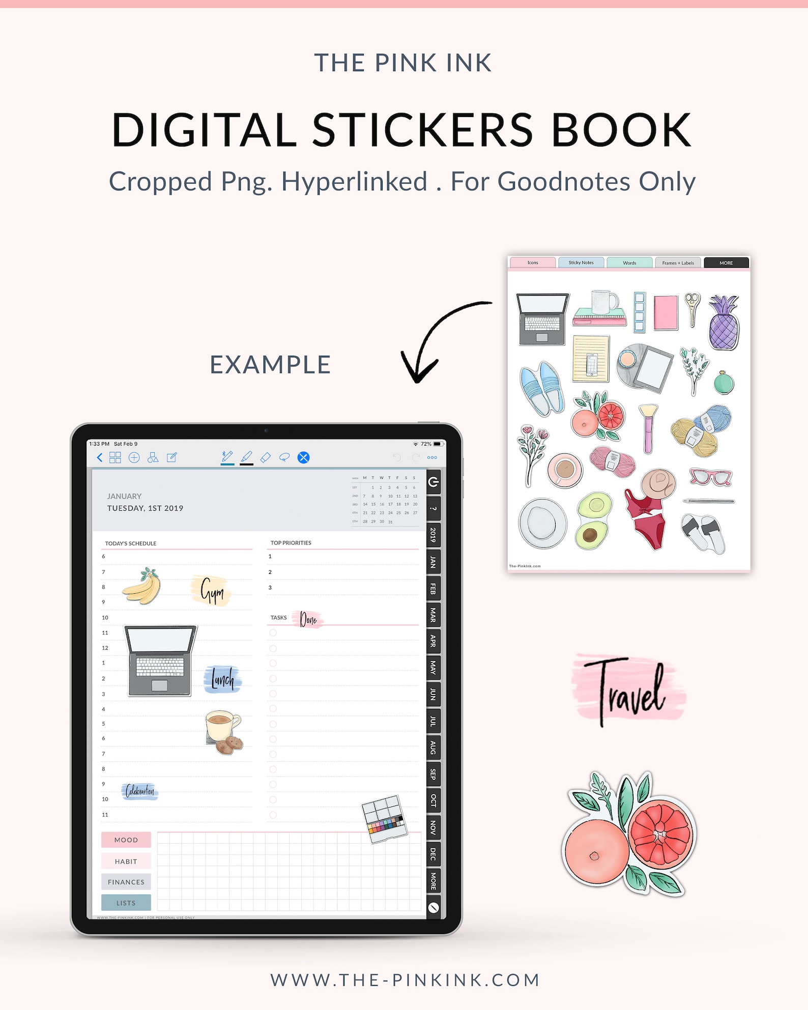 Digital Stickers, Digital Planner Sticker, Digital Sticker Book Album ...