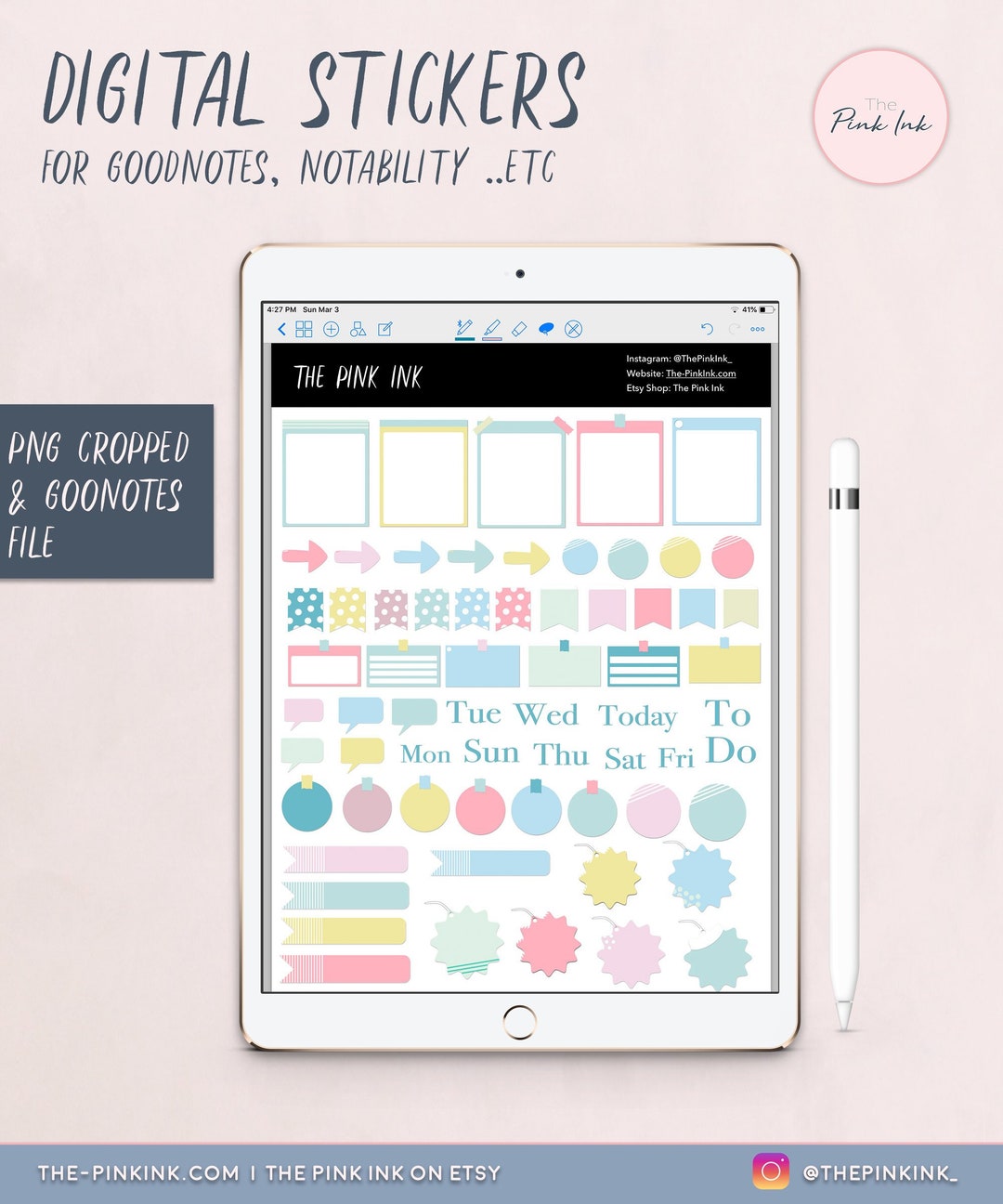 Digital Stickers Digital Sticker Pack Planner Girl Stickers Goodnotes ...