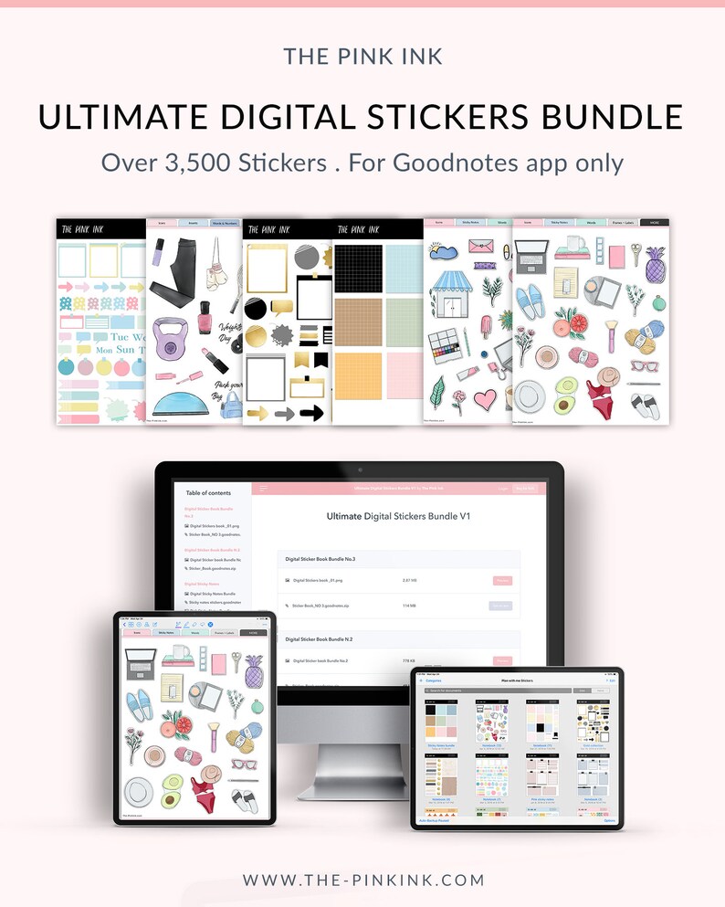 The Ultimate Digital Stickers Bundle Digital Planner - Etsy
