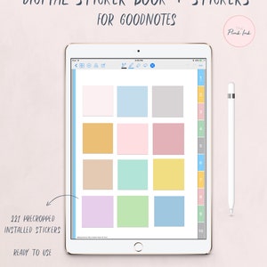 Digital Sticker Book Planner for Goodnotes, Customizable Goodnotes ...