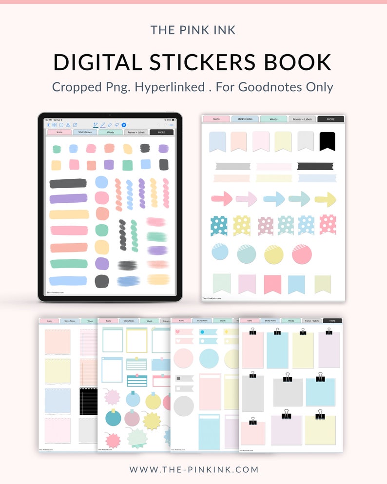Digital Stickers, Digital Planner Sticker, Digital Sticker Book Album ...