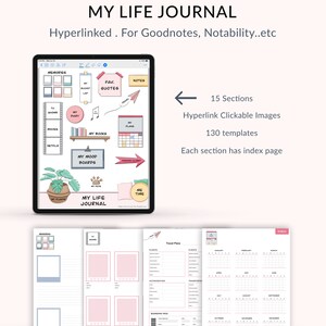 Life Journal, Digital Journal Productivity Planner, Goodnotes Planner ...