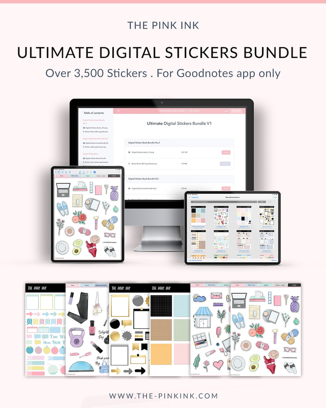 The Ultimate Digital Stickers Bundle Digital Planner Stickers iPad ...