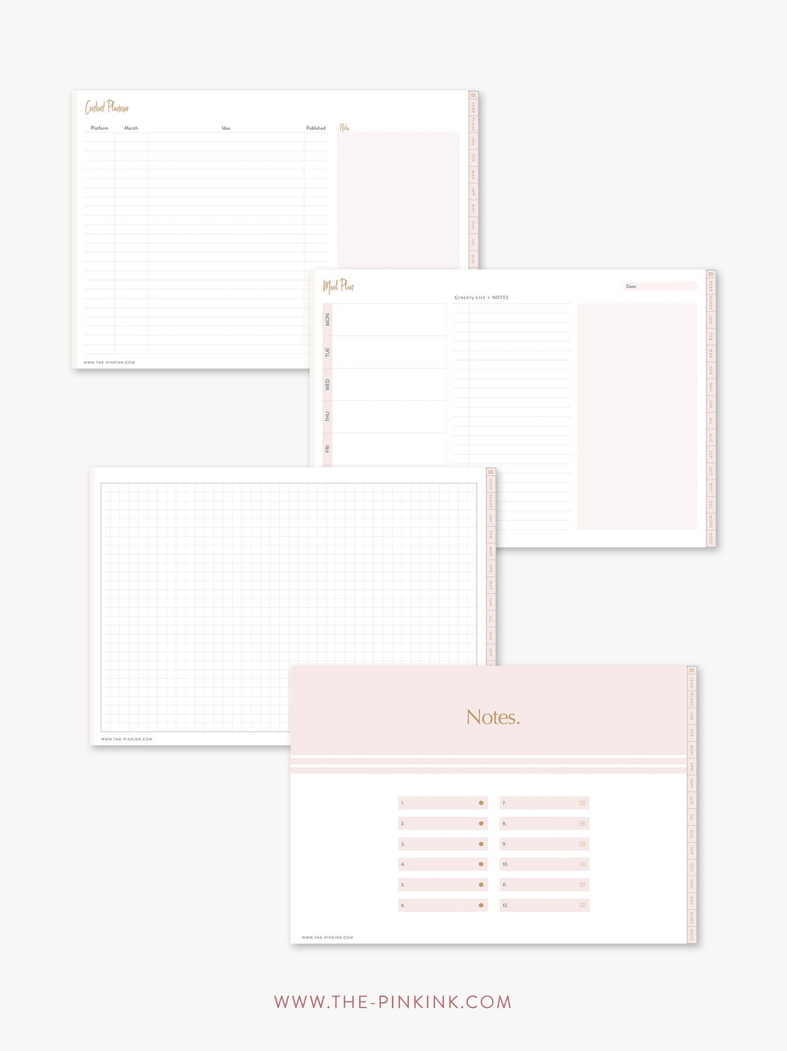 Weekly Digital Planner and Stickers iPad Weekly Planner - Etsy