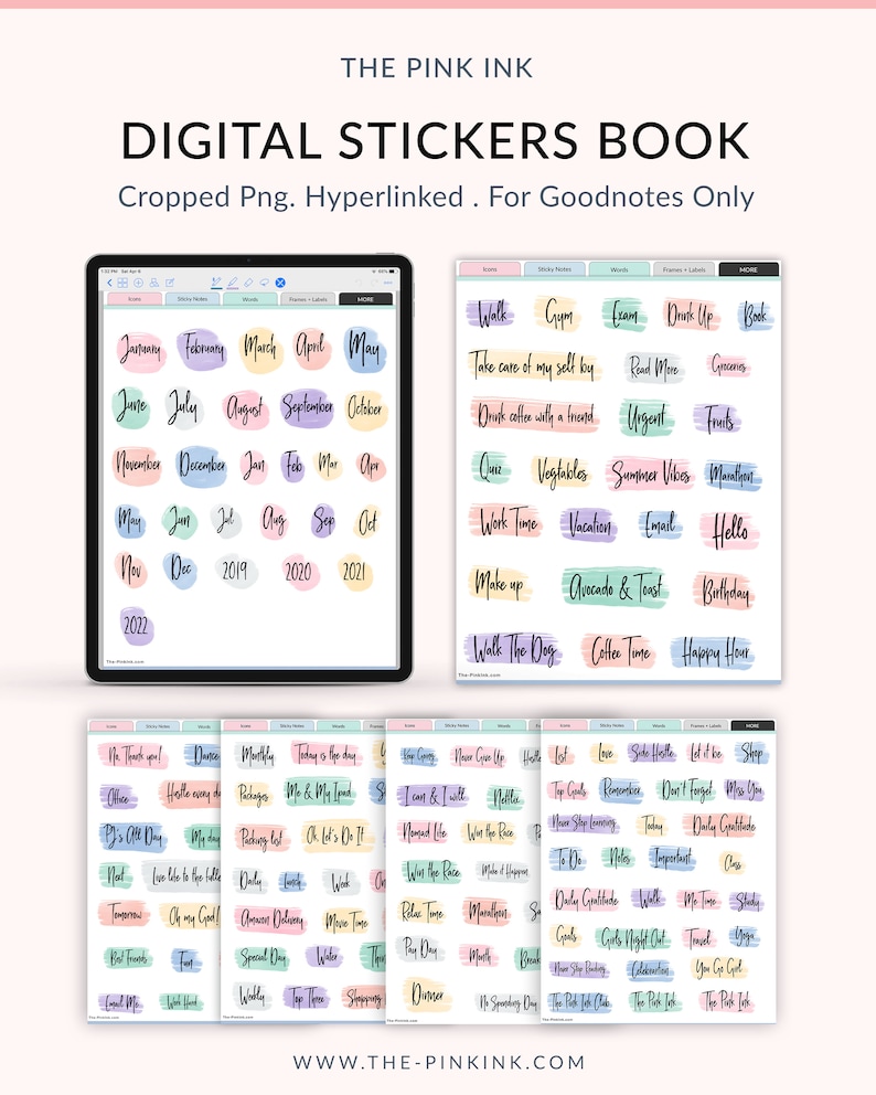 Digital Stickers, Digital Planner Sticker, Digital Sticker Book Album ...