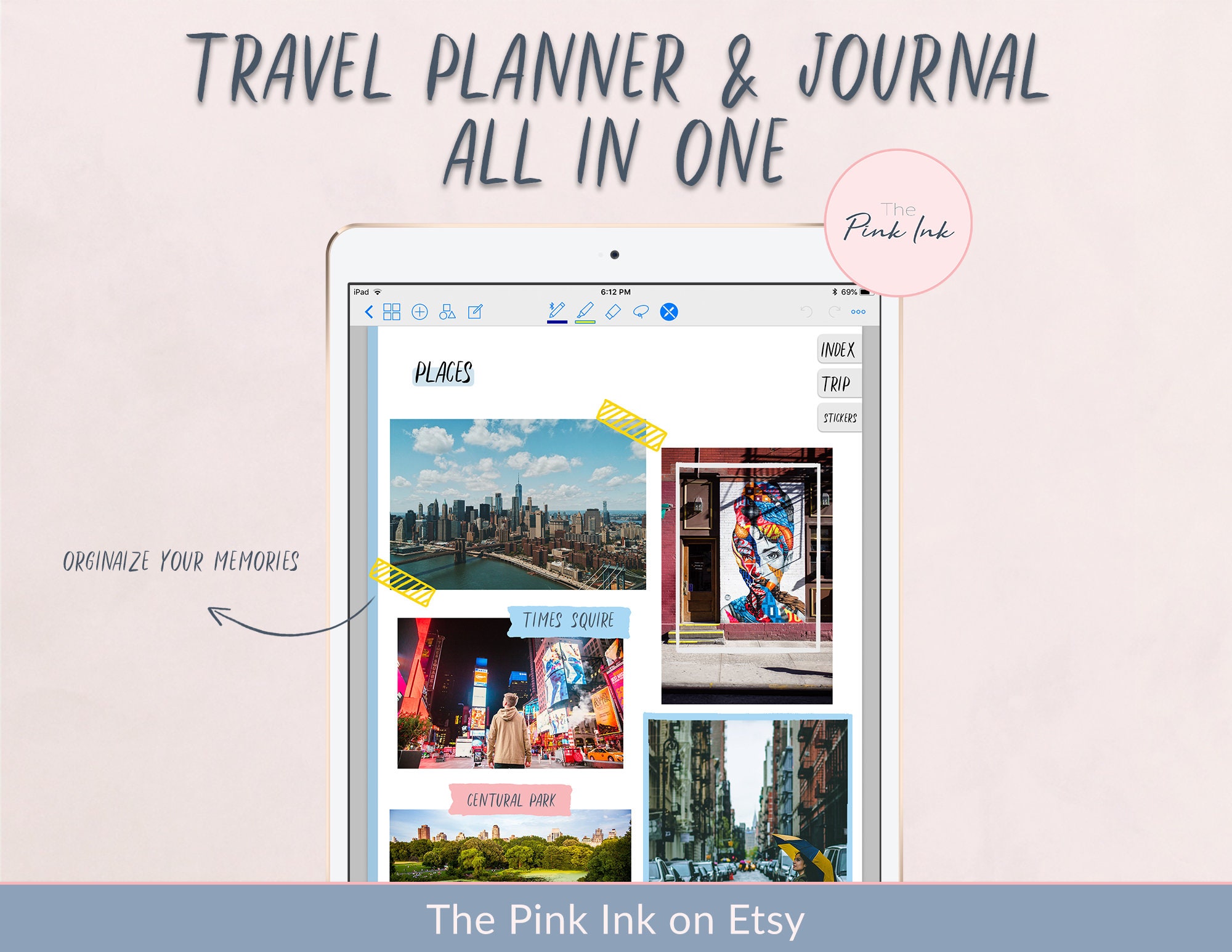 Digital Travel Journal, Travel Planner, and Traveler's Notebook All in ...