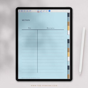 15 Subject Digital Notebook Goodnotes Template, Notability, Xodo ...