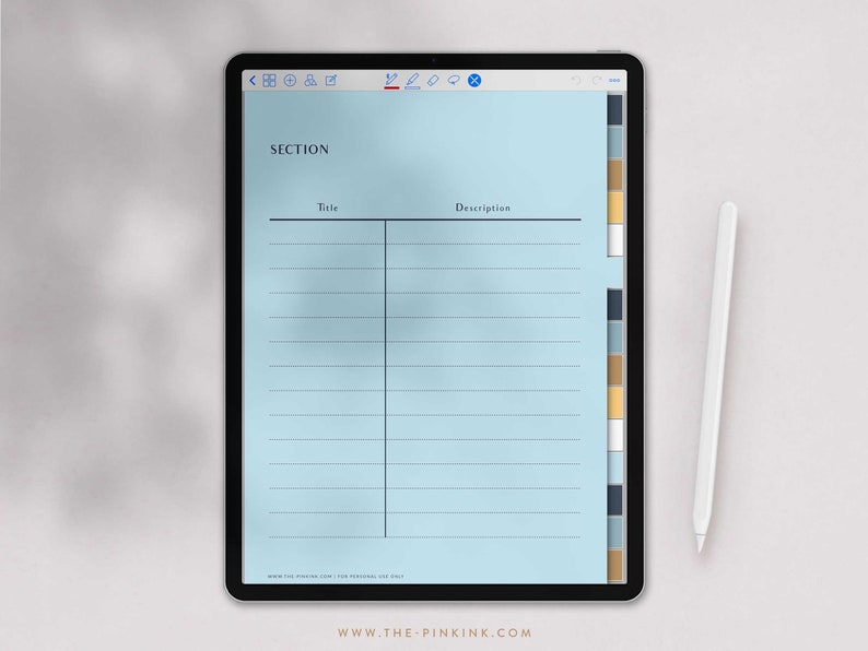 15 Subject Digital Notebook Goodnotes Template, Notability, Xodo ...