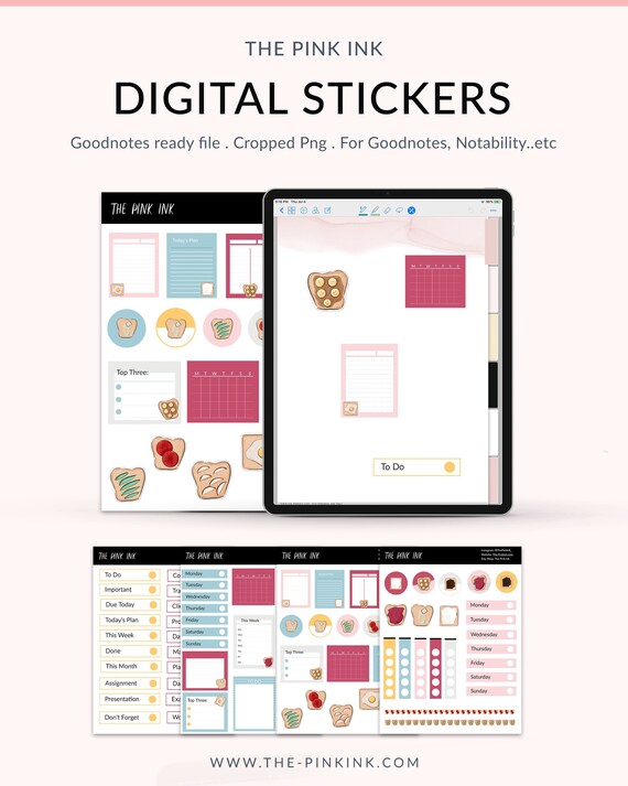 Digital Stickers Digital Planner Sticker Plan With Me Toaste | Etsy