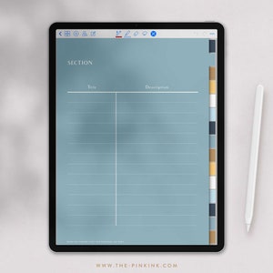 15 Subject Digital Notebook Goodnotes Template, Notability, Xodo ...