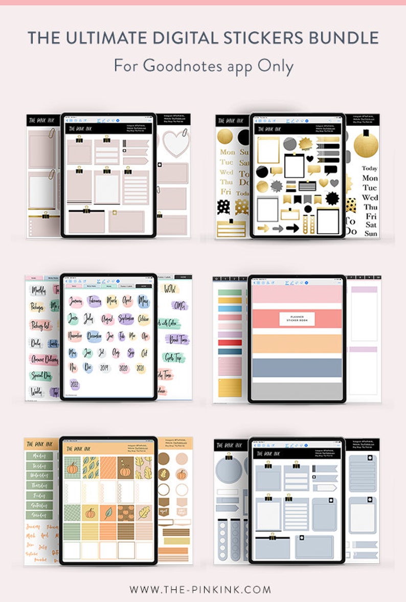The Ultimate Digital Stickers Bundle Digital Planner - Etsy