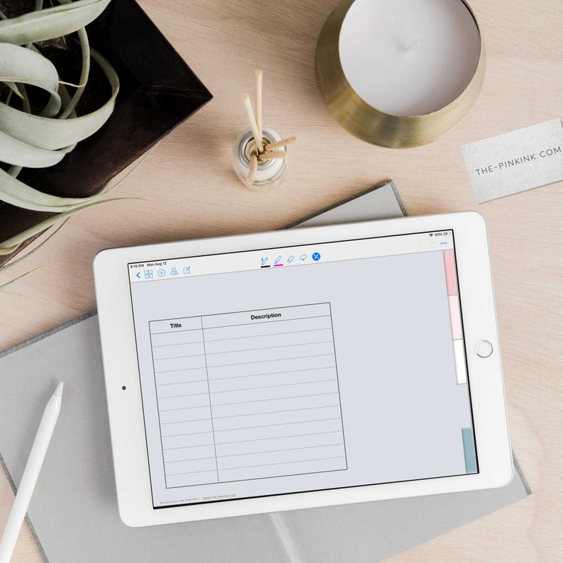 Lined Graph Dotted Digital Notebook for Goodnotes Subject - Etsy Canada