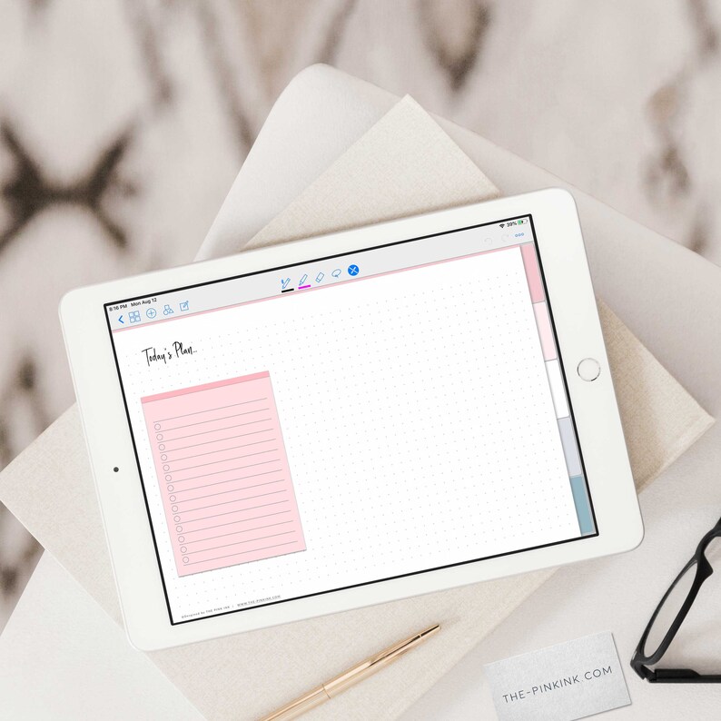 Lined Graph Dotted Digital Notebook for Goodnotes Subject - Etsy Canada