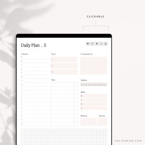 Daily Digital Planner for Goodnotes, Notability, Xodo, Noteshelf 2, Lag ...