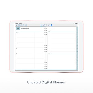 Undated Digital Planner Daily Planner Weekly Planner - Etsy