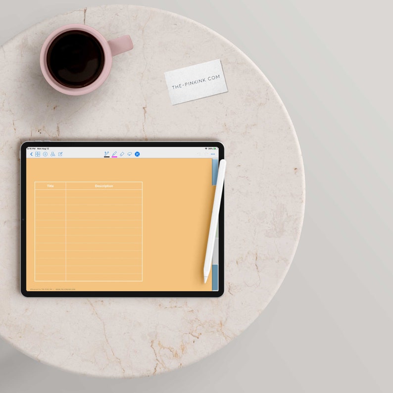 Student Digital Notebook for Goodnotes Subject Notebook Template ...