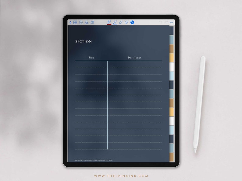 15 Subject Digital Notebook Goodnotes Template, Notability, Xodo ...
