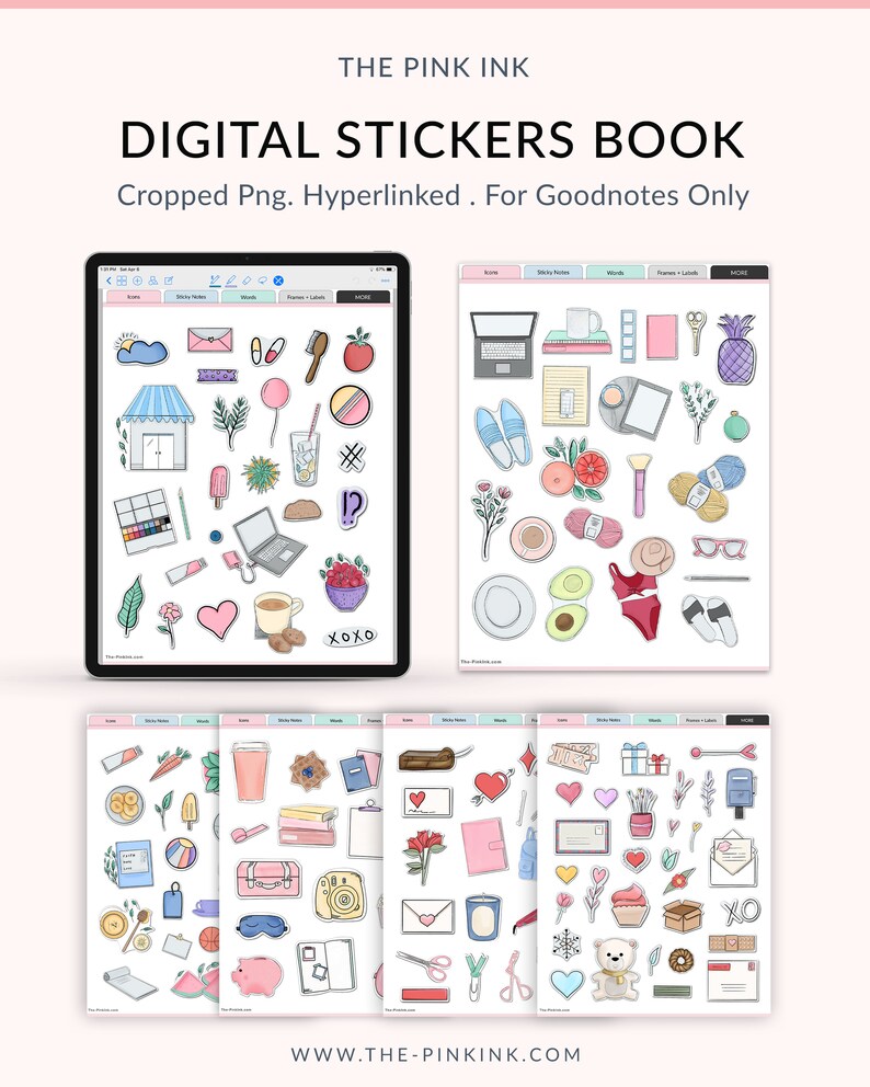 Digital Stickers, Digital Planner Sticker, Digital Sticker Book Album ...
