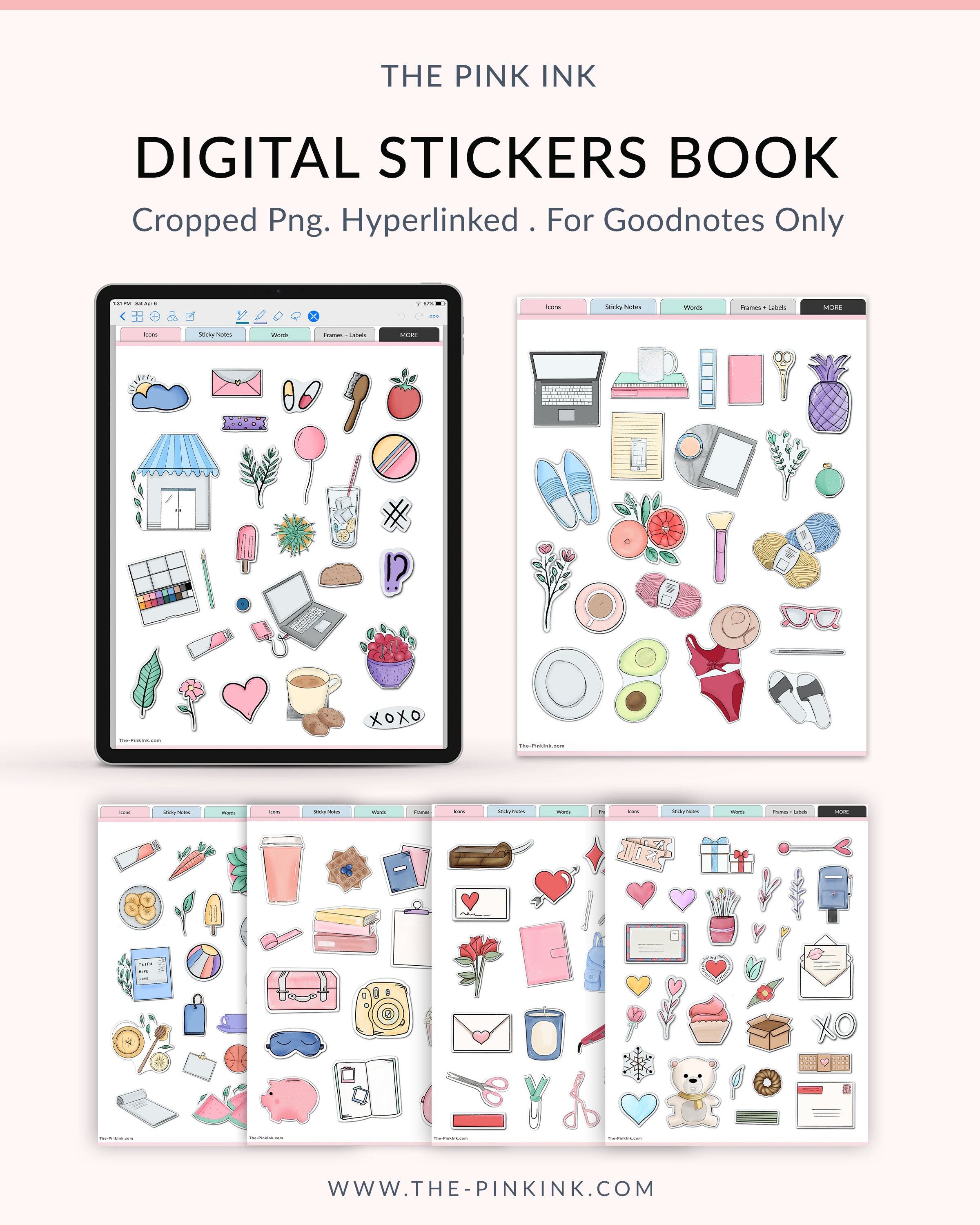 Silver & Mauvelous Desktop Essentials Sticker Pack INSTANT DOWNLOAD ...