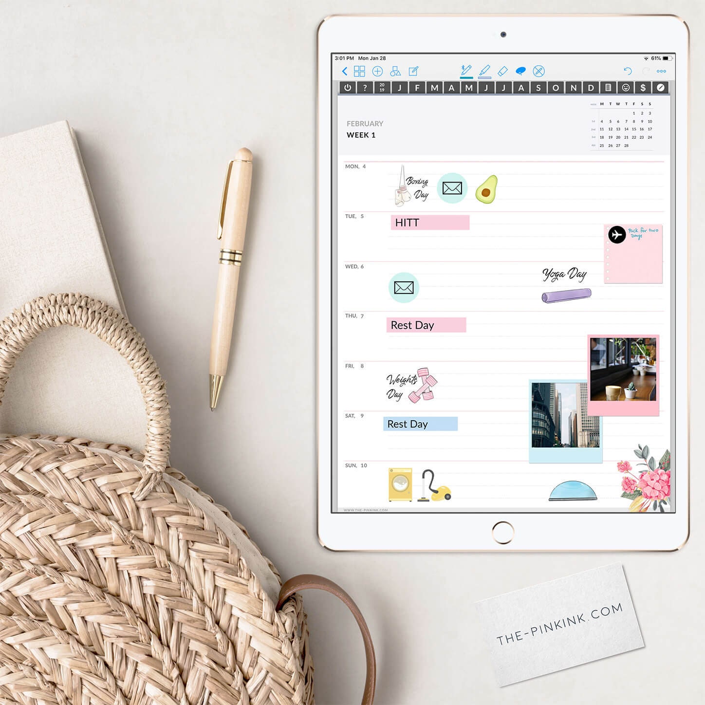 Frame Digital Stickers Stickers Pack PNG Individual Files Goodnotes Zip ...