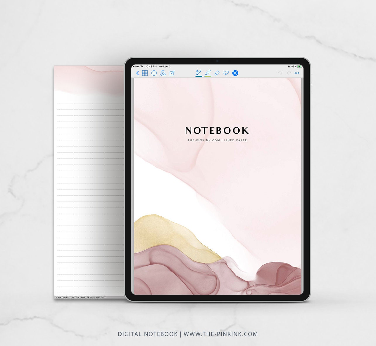 Digital Notebook Lined, Goodnotes Notebook, Digibujo, Bujo, Digital ...