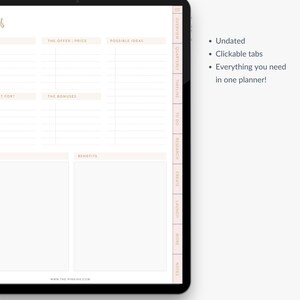Product Digital Planner, Launch Planner, Goodnotes iPad Planner ...