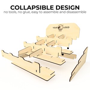 Coaster Display Stand SVG Laser Cut Files | Countertop Soap Display ...