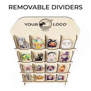 Sticker Display SVG Laser Cut Files | Svg Files for Sticker Stand ...