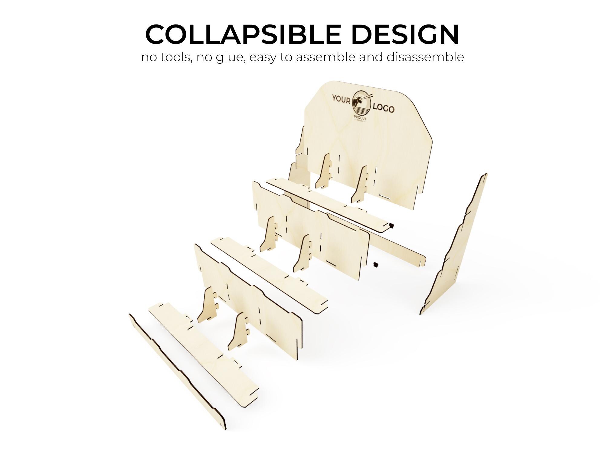 Greeting Card Display SVG Laser Cut Files | Postcard Craft Show Display ...