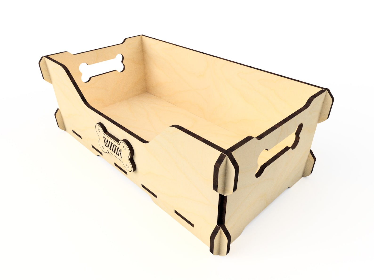 Dog Toy Box SVG Laser Cut Files | Dog Crate Glowforge Files | Dog Toy ...