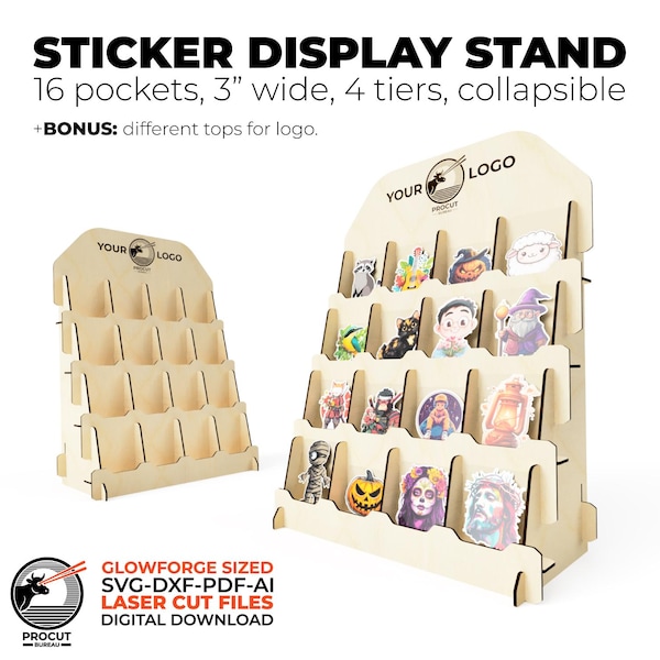 Sticker Display Svg - Etsy