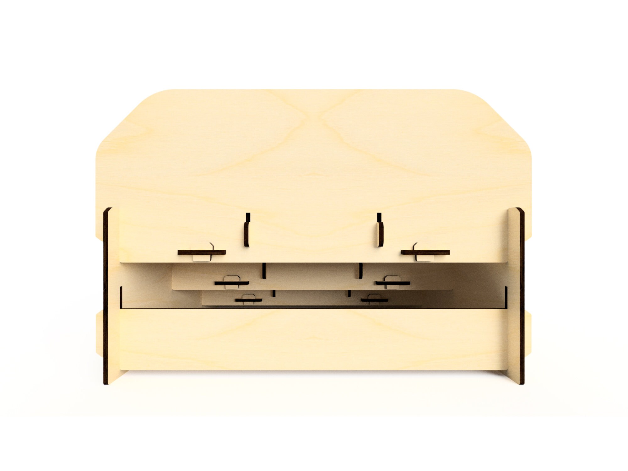 Coaster Display Stand SVG Laser Cut Files | Countertop Soap Display ...