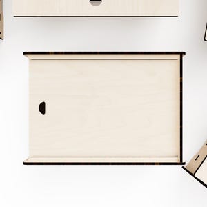 Laser Cut Box With Sliding Lid SVG Files Bundle, 8 Templates for ...