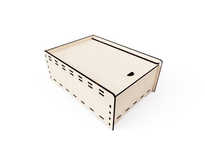 Laser Cut Box With Sliding Lid SVG Files Bundle, 8 Templates for ...